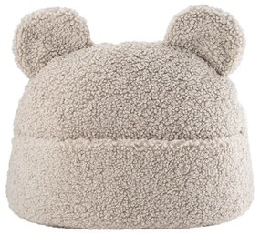 Světle hnědý dětský pohovkový polštář z textilie bouclé Teddy Pouch – Wigiwama