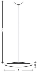 Lucis Závěsné LED svítidlo RONDO, 36W, ⌀550mm Barva: Bílá, Teplota světla: 3000K - teplá bílá, Stmívání, řízení: ON/OFF