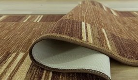 Associated Weavers, Protiskluzový běhoun na míru Adagio 17 hnědý, šíře 80 cm, hnědá, chodba / předsíň
