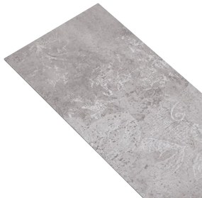 Nesamolepicí PVC podlahová prkna 5,26 m² 2 mm zemitě šedá,  146605