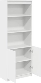 Skříň highboard bílá 70 x 35 x 180 cm kompozitní dřevo 3328471