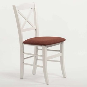 Stima Židle CLAYTON s čalouněným sedákem Odstín: Bílá, Látky: LUX bronzová 11