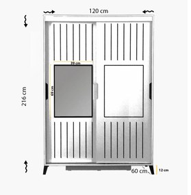 Šatní skříň Pasific I 120 cm dub