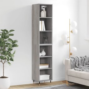 vidaXL Skříň highboard 34,5x32,5x180 cm kompozit [3189806] Barva: šedá sonoma