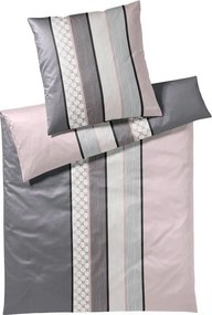 XXXLutz POVLEČENÍ, makosatén, antracitová, růžová, 155/220 cm Joop! - Online Only povlečení - 004977057304