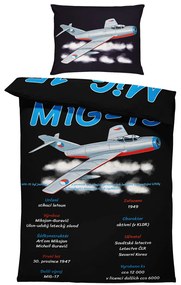 Povlečení MiG-15 (Rozměr : 1x150/200 + 1x60/50)