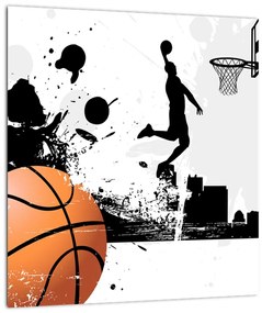 Obraz - Hráč basketbalu (30x30 cm)