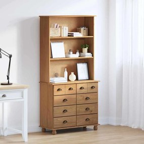 Kotec ASKIM Medový vosk 91 x 40 x 184 cm Masivní borové dřevo 3334642