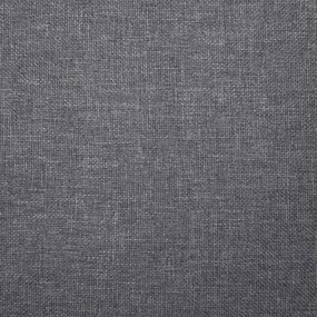 Lavice s úložným prostorem 116 cm světle šedá polyester 281317