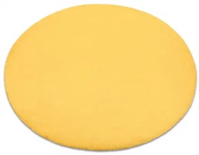 Kulatý koberec BUNNY žlutý zlatý Rozměr: průměr 100 cm