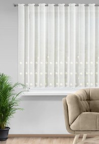 ZÁCLONA NA POUTKÁCH BELLIS 350X145 CM KVĚTY