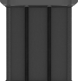 Výstavní police 6 přihrádek s boxy šedá 103x30x72,5 cm textil 322609