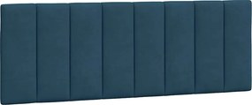 Rám postele bez matrace Hanko modrý 140 x 190 cm samet 3207847