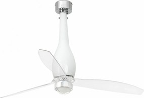 FARO 32000-9 ETERFAN M LED, bílá/transparentní, stropní ventilátor s DC motorem - FARO