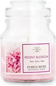 PURPLE RIVER Vonná svíčka Peony Blossom / Vůně pivoňky / 113 g