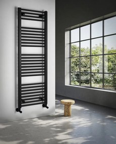 Aqualine Direct otopné těleso rovné boční připojení 450 x 1320 mm černá mat ILR34B