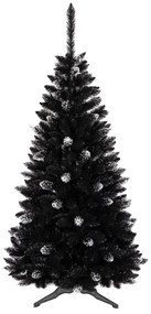 Vánoční stromek v černé barvě s ozdobami 150 cm
