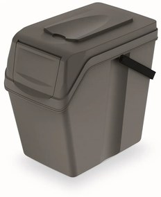 Odpadkový koš SORTEX II šedý kámen, objem 25L