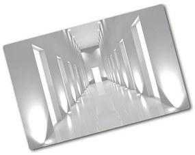 Wallmuralia Deska na krájení skleněná Chodba 80x52 cm