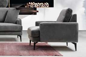 Designové křeslo Fenicia antracitové
