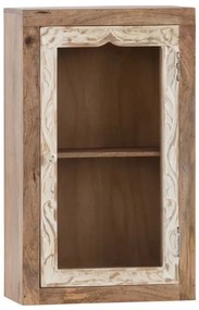furniture-nabytek.cz - Masivní nástěnná skříňka Delmar z mangového dřeva, lakovaná, hnědá – 44×20×70 cm