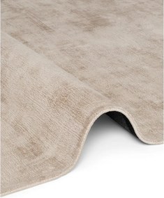 Béžový ručně tkaný koberec z viskózy 80x150 cm Noemi – Vikosa