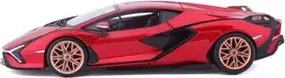 Bburago Plus Lamborghini Sian FKP37 - Red / měřítko 1:24
