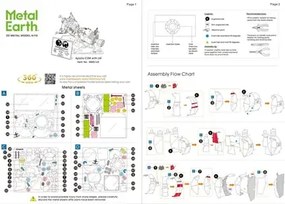 Metal Earth 3D Puzzle Apollo CSM s lunárním modulem / 104 dílků / od 1