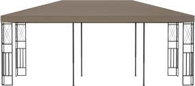 Altán 6 x 3 m taupe textil 312271