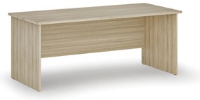 Kancelářský psací stůl PRIMO WOOD, 180x80 cm, dub přírodní