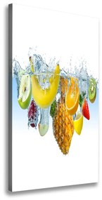 Wallmuralia Vertikální Foto obraz na plátně Ovoce pod vodou 50x100