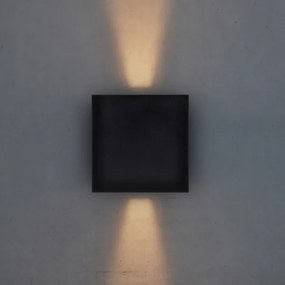 Brilagi - LED Venkovní nástěnné svítidlo CUBE LED/6W/230V černá IP54
