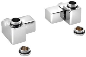 Sapho Cube Combi připojovací sada ventilů ruční rohová pravá chrom CP561S