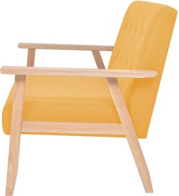 Dvoumístná sedačka, textil, žlutá 244658