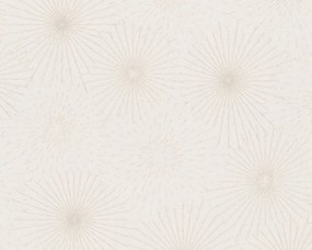 Vliesová tapeta retro bílá metalická 388184 / Tapety na zeď 38818-4 BOS - battle of style (0,53 x 10,05 m) A.S.Création