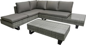 XXXLutz TERASOVÁ SEDACÍ SOUPRAVA 3dílné, kov, plast, sklo, textil Gardenson - Online Only zahradní nábytek - 002836043001