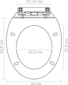 vidaXL WC sedátka s funkcí pomalého sklápění 2 ks bílá plastová [275927]