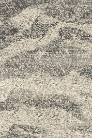 Kusový koberec vlněný Agnella Tempo Natural Folkin (binding) šedý béžový Rozměr: 100x180 cm