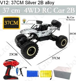 Offroad auto na dálkové ovládání, více variant Varianta: V12: 37CM Silver 2B alloy (slitina)