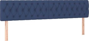Box spring postel s matrací modrá 200x200 cm textil 3130543