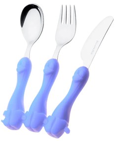 Eme Cutlery Ltd. Dětský příbor PINGO MODRÝ 3-dílná sada