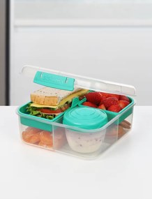 Krabička na svačinu/oběd, 6 přihrádek SISTEMA 1,25l - mix barev Barva krabiček SISTEMA: Zelená