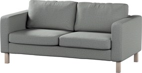 Potah na pohovku IKEA  Karlstad 2-místná, nerozkládací, krátký barva modrá látka pletený vzor