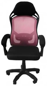 Kancelářská židle Oscar - černá/růžová