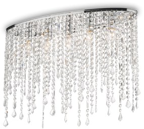 Stropní svítidlo Ideal lux 008455 RAIN CLEAR PL5 5xE14 40W chrom Stropní svítidla a stropnice