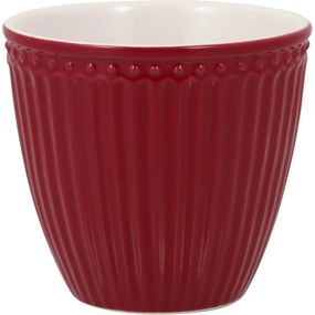 GREEN GATE Latte cup Alice Claret Red 300 ml, červená barva, porcelán 300ml