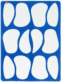 Unia - Cotton Cloud Bavlněná deka z akrylu 150x200 2137/3 oblázky modrá přehoz deka s háčkováním SG