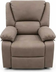 LuxuryForm DESIGN Televizní křeslo VELORA s polohováním - Taupe