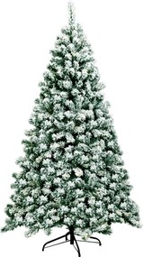 Costway 180 cm vysoký umělý vánoční stromek s teplými LED světly Vánoční stromek