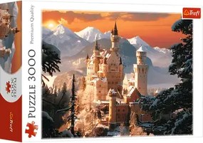 TREFL Puzzle Neuschwanstein v zimě / 3000 dílků / 116 x 85 cm / od 16